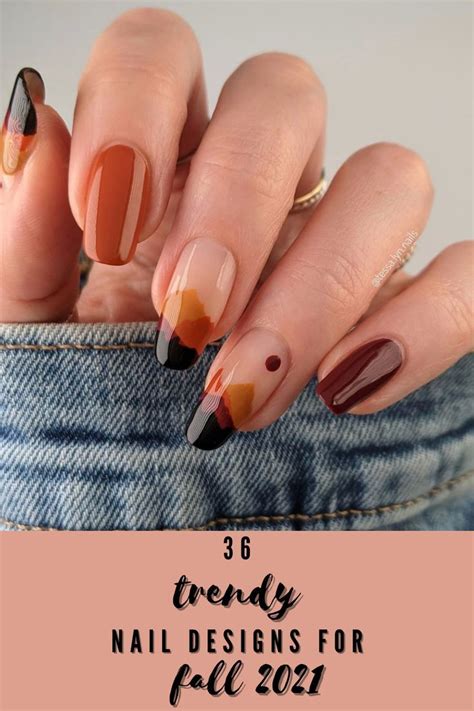 36 Trendy Nail Designs For Fall 2021 Fall Nail Designs Trendy Nail