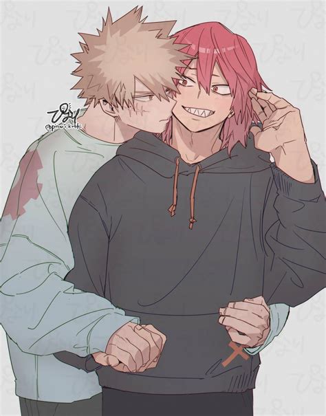 Bakugou Katsuki And Kirishima Eijiro Boku No Hero Academia Drawn By