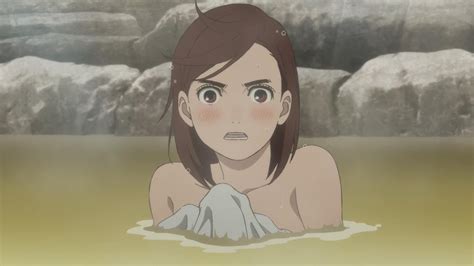 温泉で襲われるモモ｜ダンダダン 第12話「呪いの家へレッツゴー」