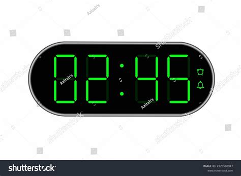 Vector Flat Illustration Digital Clock Displaying Stock Vector Royalty Free 2225580947 Vector Flat Illustration Digital Clock Displaying Stock Vector Royalty Free 2225580947