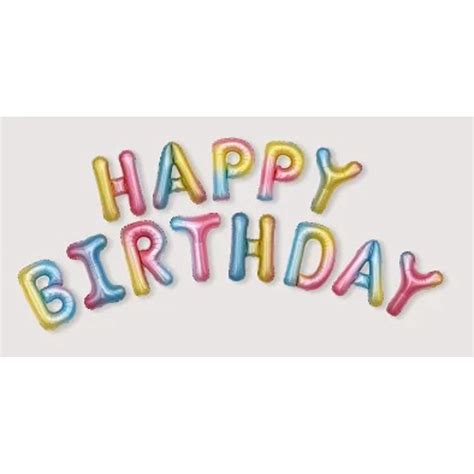 Globos De Feliz Cumpleaños Globos De Letras De Papel De Aluminio