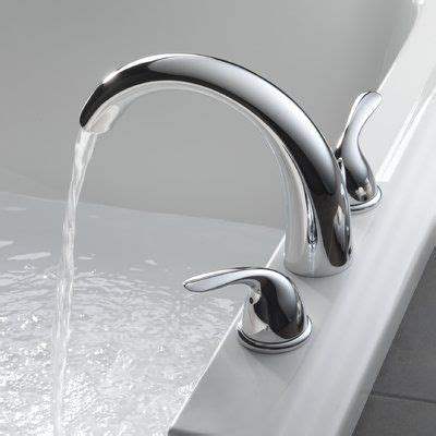 Delta Classic Double Handle Deck Mounted Roman Tub Faucet Wayfair