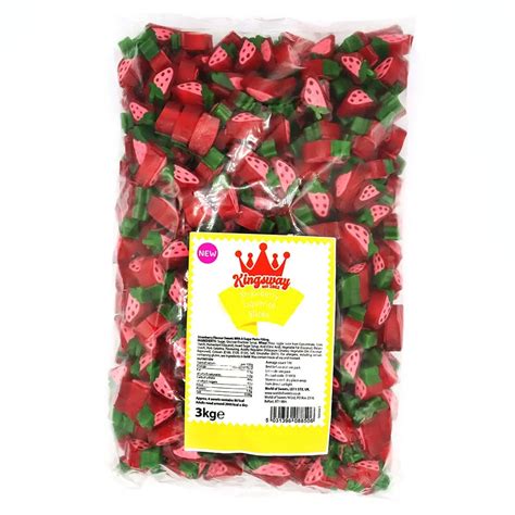 Buy Strawberry Licorice Slices Kingsway 3kg Online Lolly Warehouse