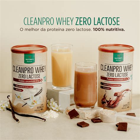 Whey Protein Sem Lactose Clean Pro Whey Zero Lactose Nutrify