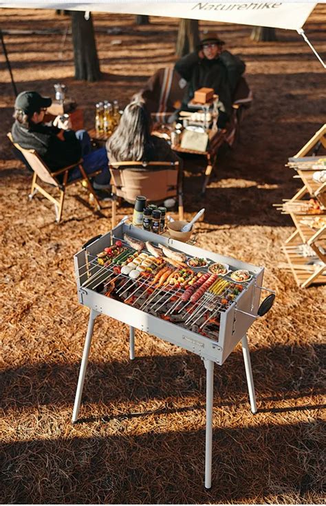 挪客烧烤炉家用烧烤架户外烧烤炉子无烟折叠便携式木炭露营烤肉炉 天猫 花瓣网