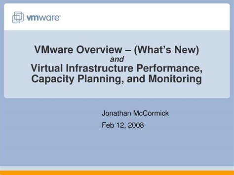 Ppt Vmware Overview Whats New And Virtual Infrastructure
