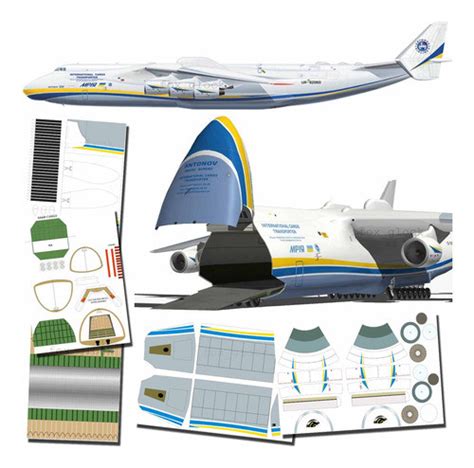 Papercraft Antonov An 225 Mriya Interior De Cabina De Carga