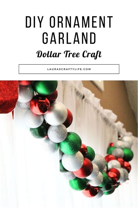 Diy Ornament Garland How To Make A Ball Garland