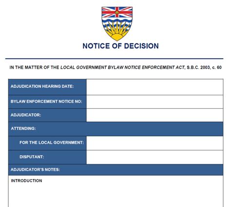 Resources Bc Bylaw Adjudication