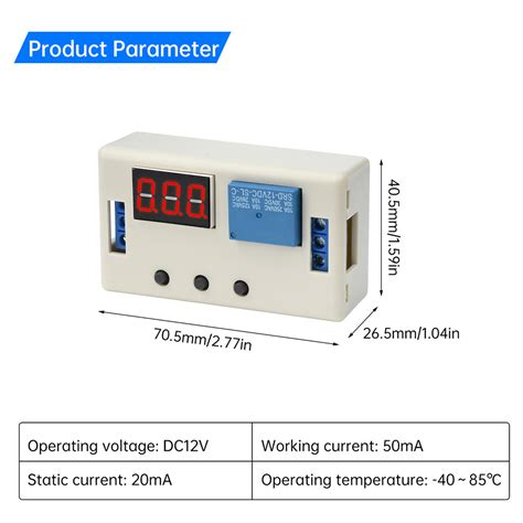 Pcbfun Dc 12v Delay Timer Relay Led Digital Display Programmable Readout Multi Function Delay