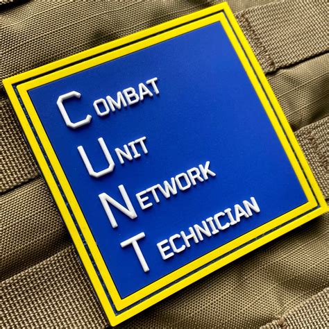 Combat Unit Network Technician Pvc Morale Patch Violent Little
