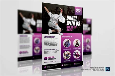 Dance Tutorial Class Services Flyer A Flyer Template By Psdpixel In 2025 Tutorial Class