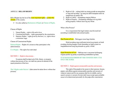 Article Iii Section 1 11 Article 3 Bill Of Rights Bill Of Rights Has