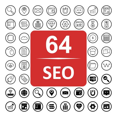 Set Of Vector Seo Search Engine Optimization Icons 290016 Vector Art At