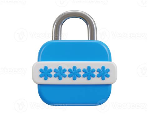 Padlock With Password Icon 3d Pin Code Password Icon 3d Render 47247563 Png