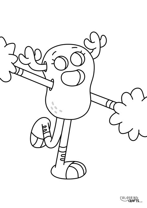 Penny Fitzgerald Amazing World Of Gumball Colouring Page Colouring Crafts