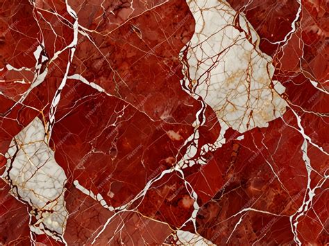 A Red And White Marble Floor With A Pattern Of White And Red Marbles