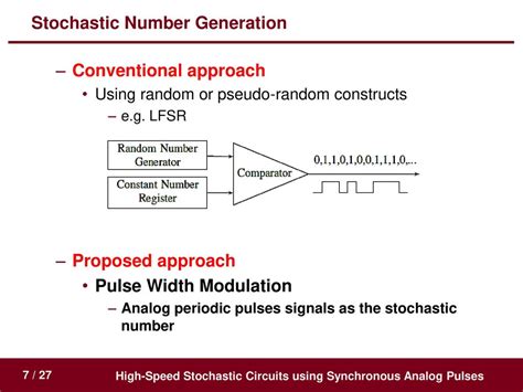 High Speed Stochastic Circuits Using Synchronous Analog Pulses M Ppt