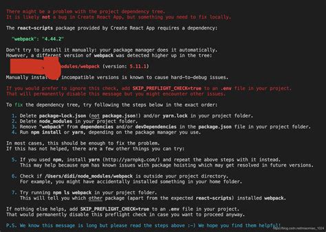 The React Scripts Package Provided By Create React App Requires A Dependency Csdn博客