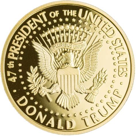 Gold Plated Trump Coin Trump 2024 Challenge Coin Gold Plated 47th
