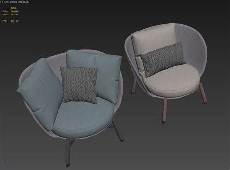 3d Model Flexform Eri Armchair Turbosquid 2277088