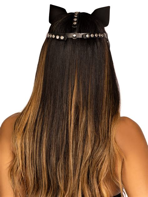 Studded Cat Mask Hot Lingerie Sexy Cosplay Leg Avenue