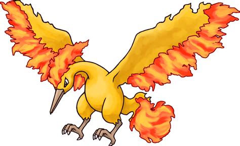 Moltres Pokemon Mythical Creature Flame Wings Legendary Bird Sky