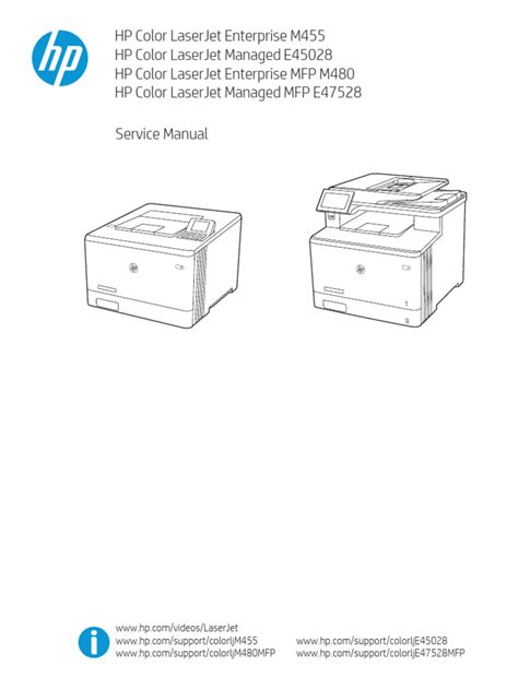 Hp Color Laserjet Enterprise M455 Hp Color Laserjet Managed E45028 Hp