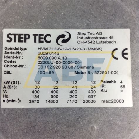 6009090a10 Step Tec Spindles • Abf Store
