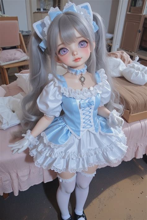 Cute Anime Style Doll Wearing Image Created By Maehara Tensorart