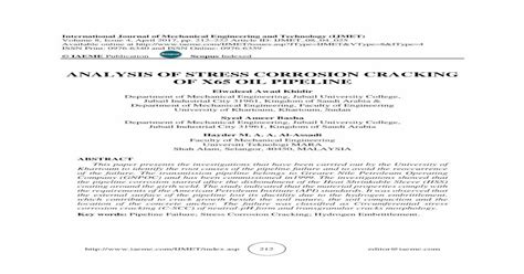 Pdf Analysis Of Stress Corrosion Cracking Of X65 Oil Pipeline€¦ · Design Materials And