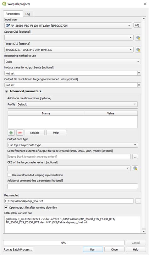 Can T Join Multiple DEMs Using QGIS Build Virtual Raster If They Span CRS S Geographic