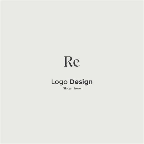 Premium Vector Rc Logo Design Vector Image