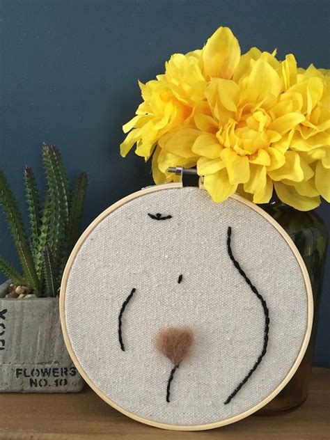 Custom Framed Feminist Female Empowerment Pubic Hair Nude Etsy