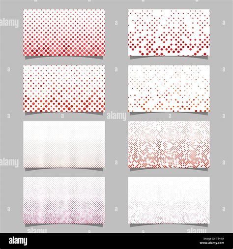 Abstract Circle Pattern Mosaic Card Background Template Set Vector Design Stock Vector Image