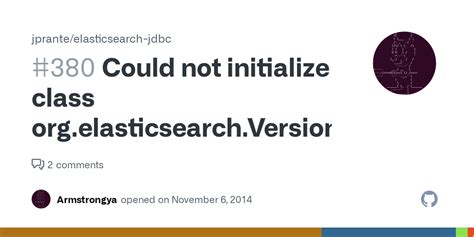 could not initialize class org elasticsearch version · issue 380