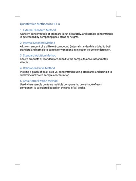 Quantitative Methods In Hplc Pdf