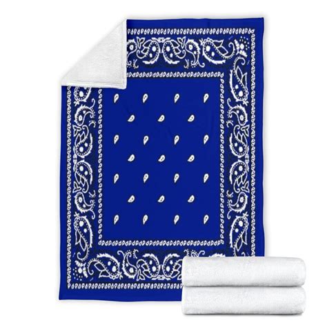 Crip Blue Premium Blanket Lets Print Big