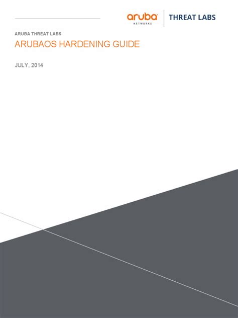 arubaos hardening guide july 2014 pdf port computer networking