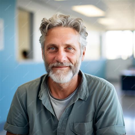 premium photo image of a 47 year old man for blue november