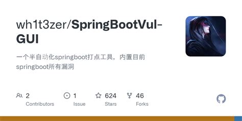 Springbootvul Guireadmemd At Main · Wh1t3zerspringbootvul Gui · Github Springbootvul Guireadmemd At Main · Wh1t3zerspringbootvul Gui · Github