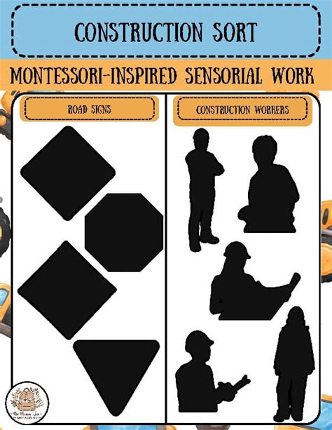 Construction Themed Classification Sorting Activity By Miss Momma Jen