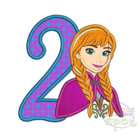 Anna Number Set Applique Spot