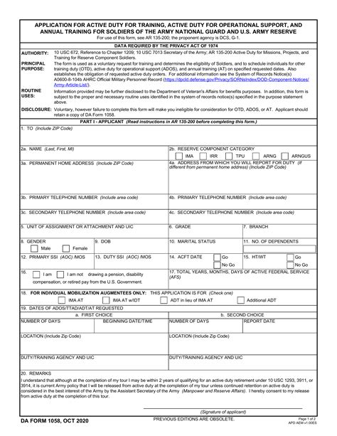 Da Form 1058 2024 2025 How To Fill Official Forms Online