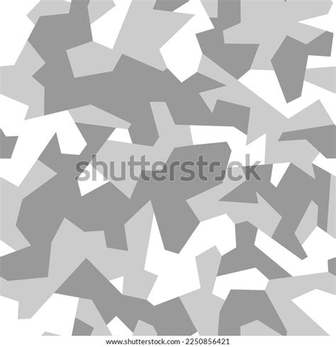 Geometric Camouflage Texture Seamless Pattern Abstract Stock Vector