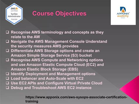 Aws Sys Ops Associate Certification Training Ppt