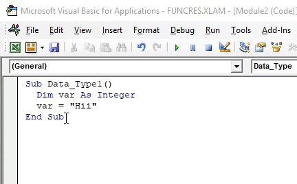 Vba Variable Types How To Define Variable Assign Data Type
