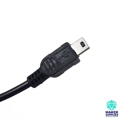 80cm Male Usb A To Male Usb Mini B Data Cable Black Makersupplies
