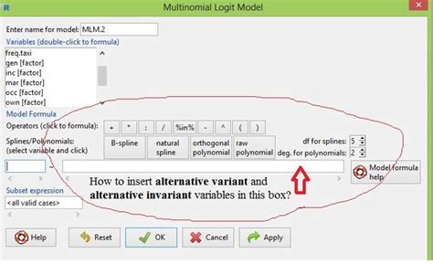 how to use r commander rcmdr for modeling multinomial logit model in