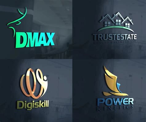 3d Business Logo Design 3d Logo Sign Logo Design Custom Minimalist